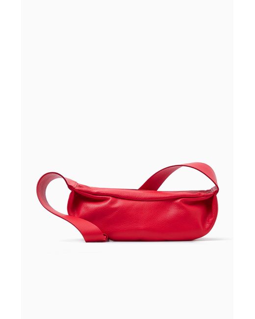 COS Swing Crossbody - Leather in Red | Lyst UK