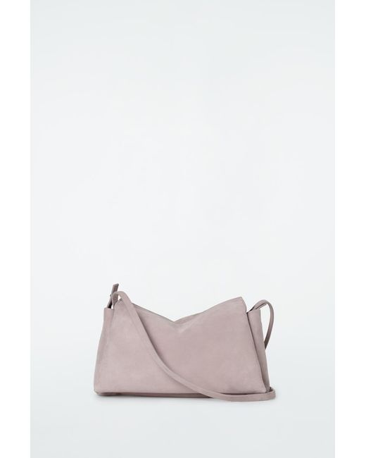 COS Tome Mini Crossbody Bag - Suede in Pink | Lyst