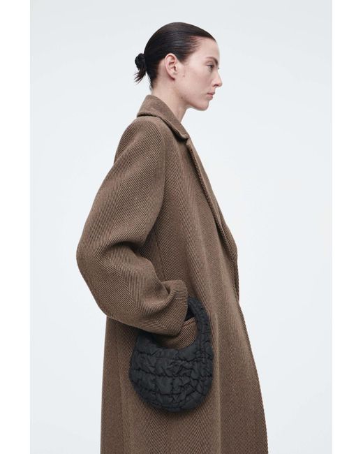 COS Quilted Micro Bag in Black | Lyst