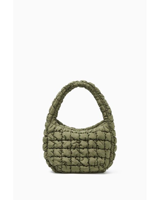 COS Quilted Mini Bag in Green | Lyst