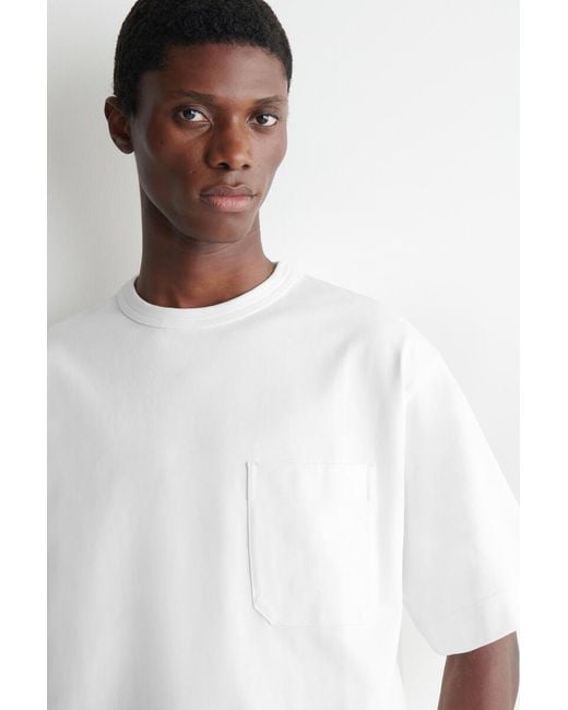 COS Oversized Heavyweight T-Shirt in White for Men | Lyst