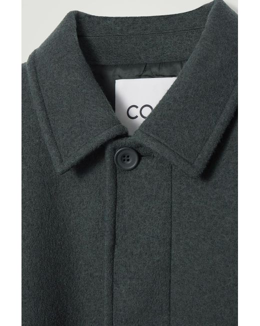 COS Felted Wool Jacket in Green for Men | Lyst UK