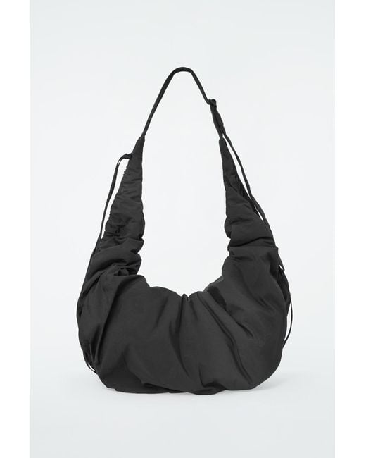 COS Canopy Oversized Crossbody Bag in Black | Lyst