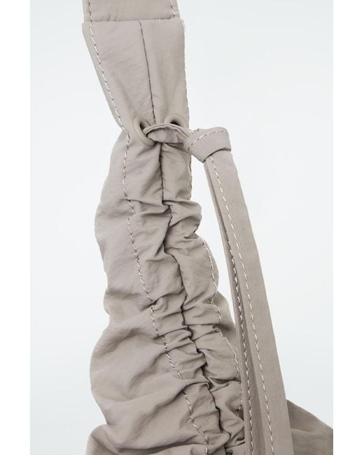 COS Canopy Oversized Crossbody Bag in White | Lyst