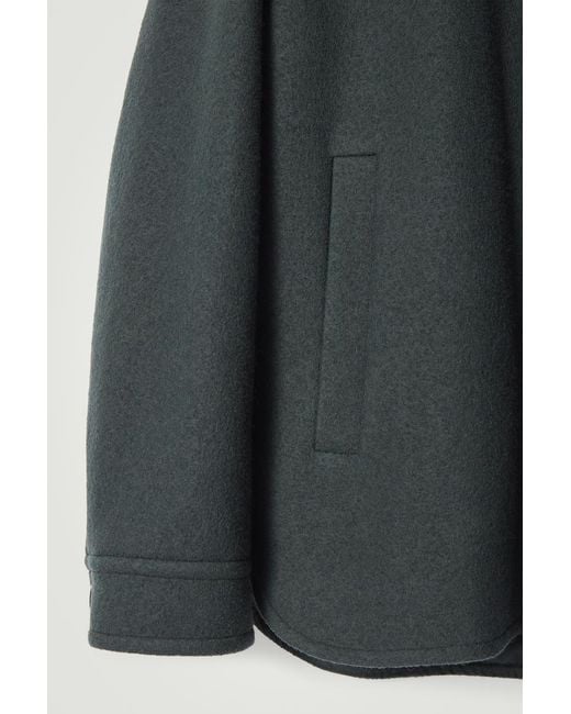 COS Felted Wool Jacket in Green for Men | Lyst UK