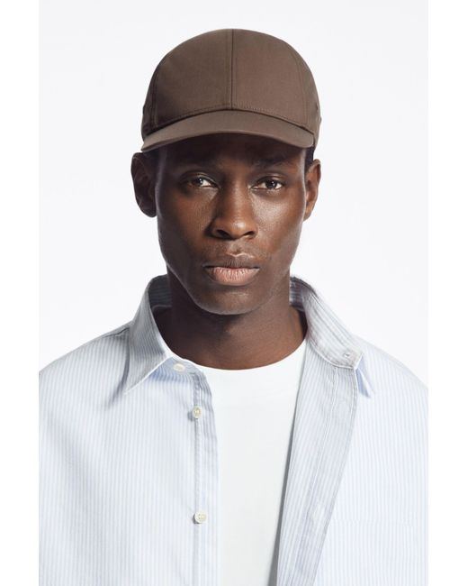 COS Cotton Baseball Cap in Brown for Men | Lyst UK