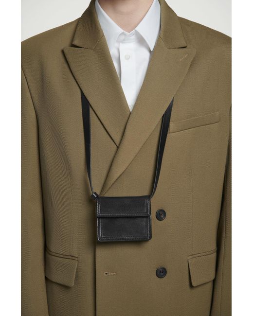 COS Mini Crossbody Pouch - Leather in White for Men | Lyst