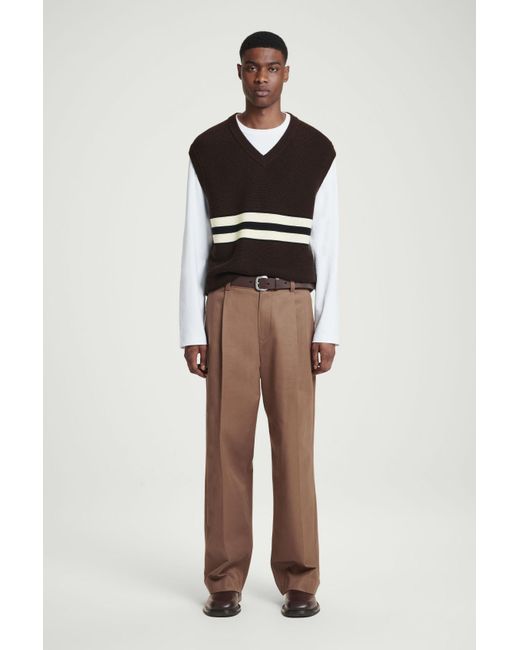 COS Square-toe Leather Chelsea Boots in Brown for Men | Lyst