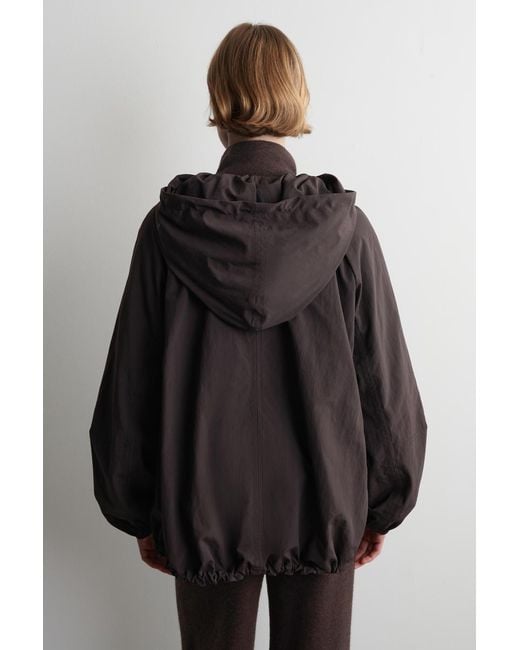 COS Technical Hooded Parka Jacket in Black | Lyst UK