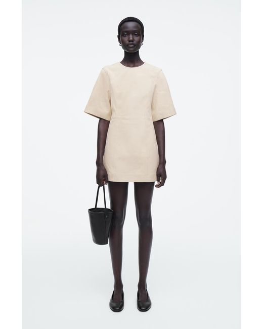 COS Mini Bucket Bag - Leather in White | Lyst UK