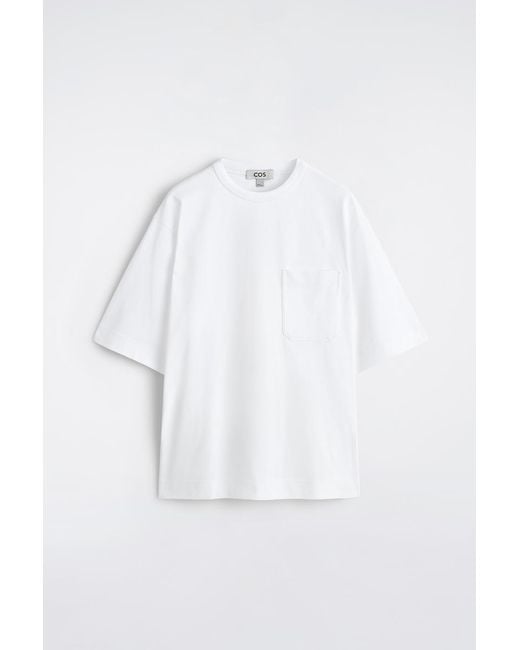COS Oversized Heavyweight T-Shirt in White for Men | Lyst