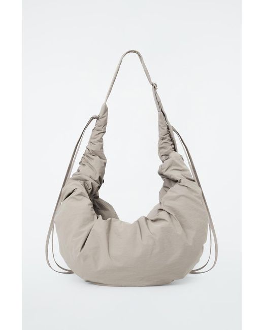 COS Canopy Oversized Crossbody Bag in White | Lyst