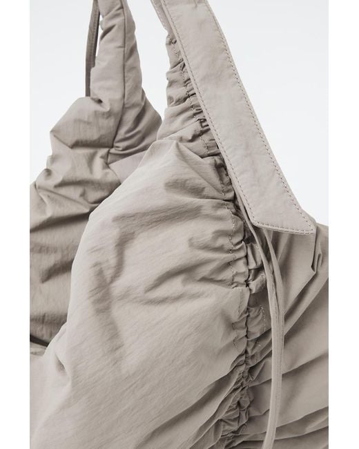 COS Canopy Oversized Crossbody Bag in White | Lyst