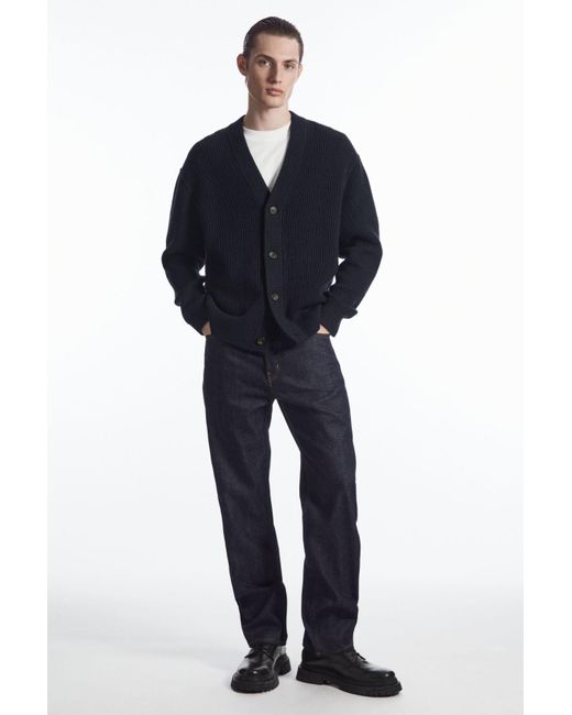 COS Signature Raw Selvedge Jeans - Straight in Blue for Men | Lyst