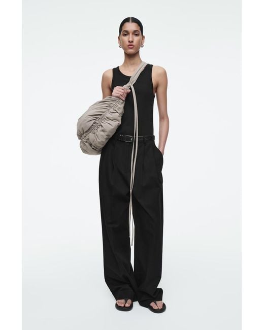 COS Canopy Oversized Crossbody Bag in White | Lyst