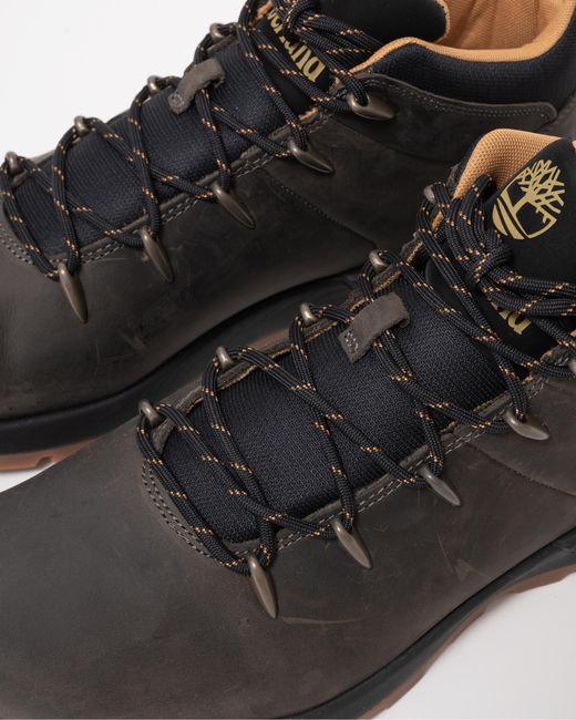 Timberland Sprint Trekker Mid Leather Boots in Black for Men | Lyst