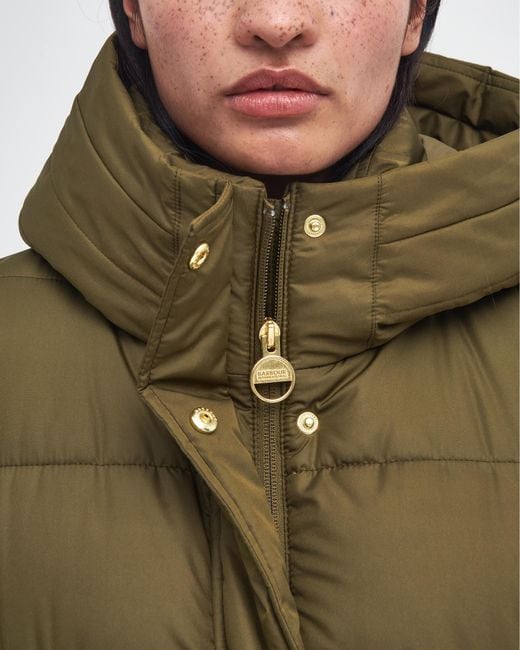 Barbour Barron Puffer Jacket Colour: Empire in Green | Lyst