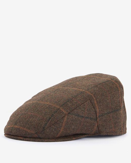 Barbour Crieff Flat Cap in Brown for Men | Lyst UK