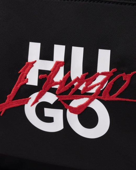 HUGO Handwritten 2.0 Backpack 001 in Black for Men | Lyst
