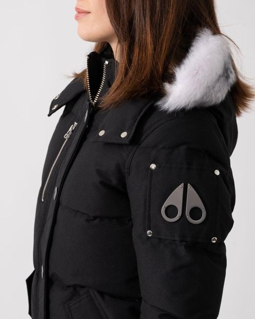Moose Knuckles 3Q Jacket With Natural Shearling 1001, Size: M in Black ...