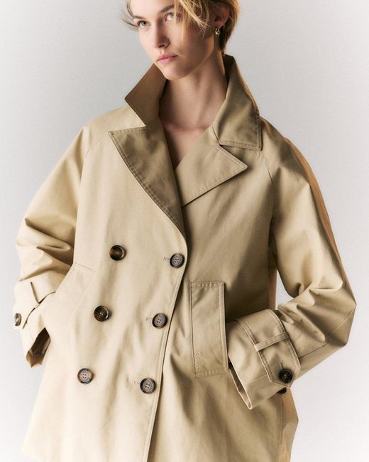 Barbour Maisy Showerproof Jacket in Natural | Lyst UK