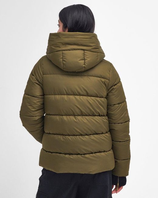 Barbour Barron Puffer Jacket in Green | Lyst UK