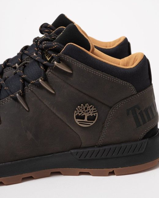 Timberland Sprint Trekker Mid Leather Boots in Black for Men | Lyst