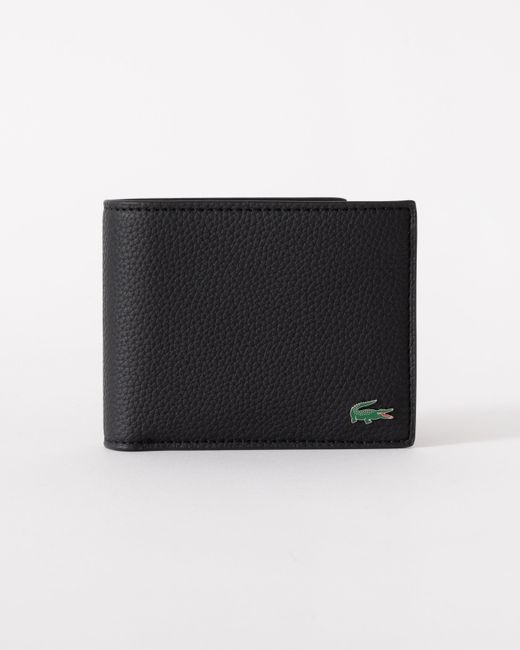 Lacoste Small Billfold Wallet in Black for Men | Lyst UK
