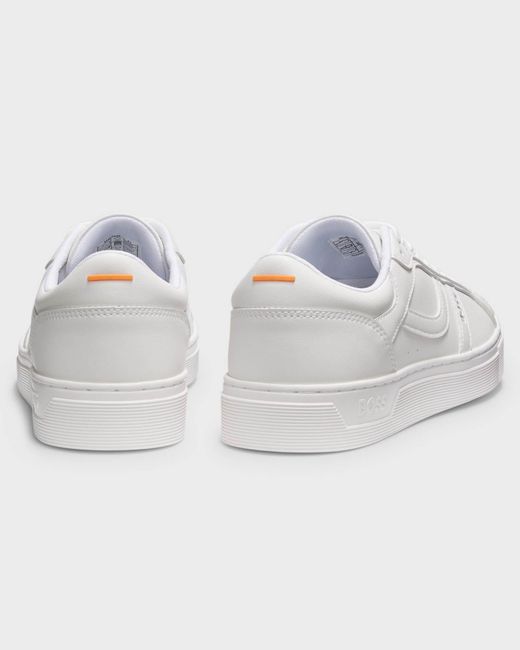 BOSS Rhys Logo-Trimmed Trainers in White for Men | Lyst UK