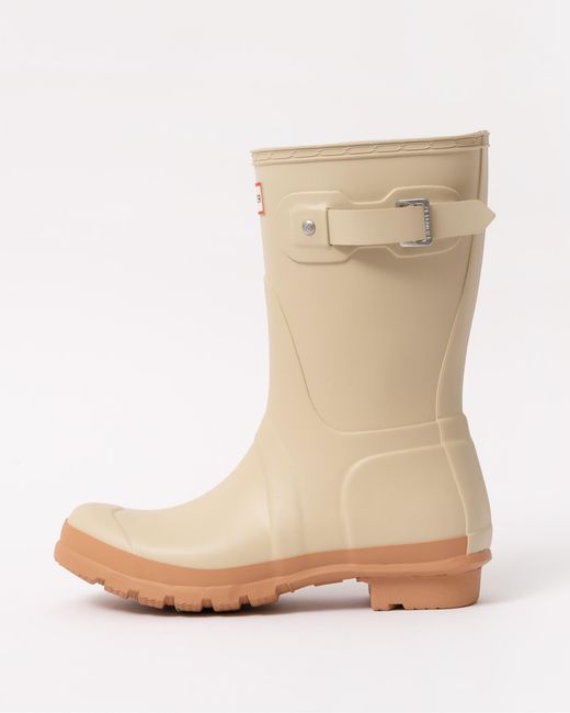 HUNTER Original Short Wellies in Natural | Lyst