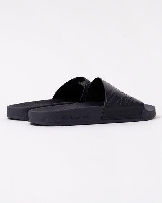 Paul Smith Zed Zebra Slides in Blue for Men | Lyst UK
