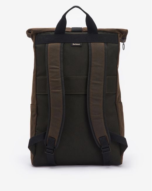 Barbour Field Wax Fold Over Top Backpack in Gray for Men | Lyst
