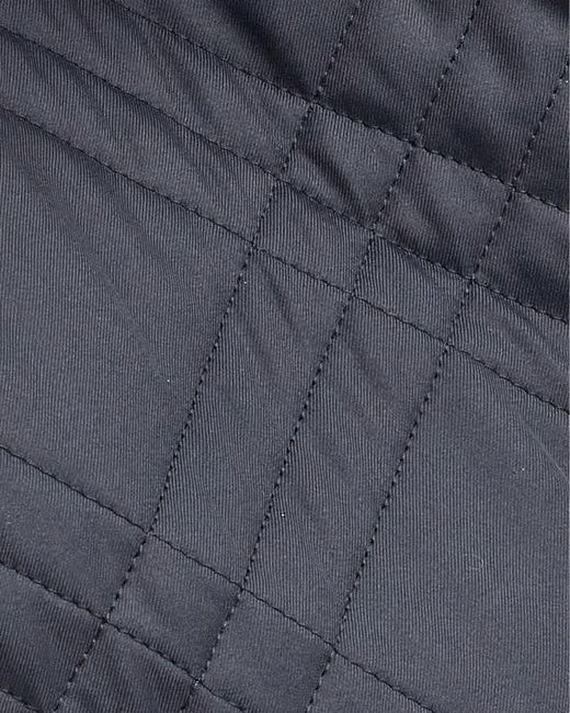 Barbour Mariah Long Quilted Trench Coat /Muted Cabernet Tartan in Blue ...