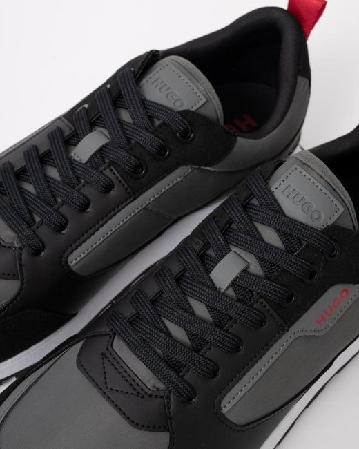 HUGO Icelin Runn Mixed-Material Trainers With Branded Accents Colour ...