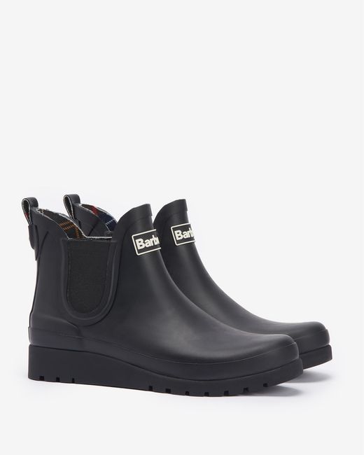 Barbour Clifton Wedge Chelsea Wellies in Black | Lyst