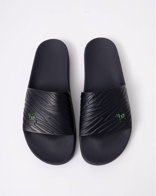 Paul Smith Zed Zebra Slides in Blue for Men | Lyst UK