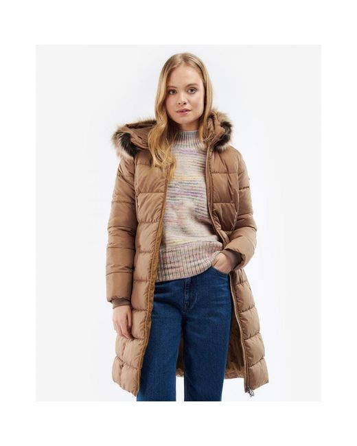 Barbour Rosoman Long Quilted Jacket in Blue | Lyst Barbour Rosoman Long Quilted Jacket in Blue | Lyst
