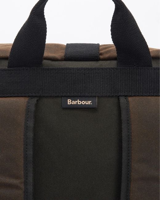 Barbour Field Wax Fold Over Top Backpack in Gray for Men | Lyst