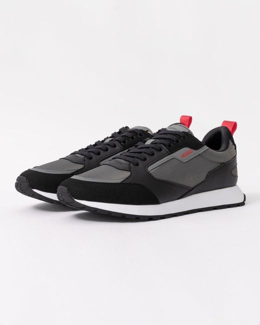 HUGO Icelin Runn Mixed-Material Trainers With Branded Accents Colour ...