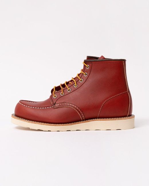Red Wing 8875 6-Inch Classic Moc Toe Boot in Red for Men | Lyst Australia