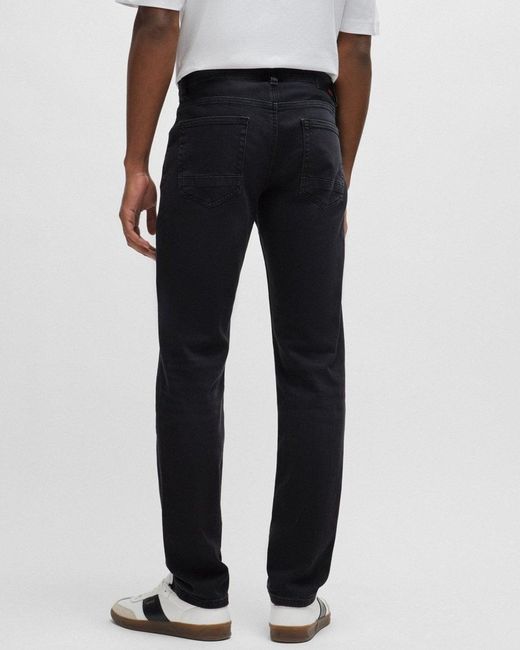 BOSS Boss Taber Bc-P-1 Tapered Fit Jeans in Black for Men | Lyst