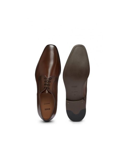 BOSS by HUGO BOSS Lisbon Leather Derby Shoes With Leather Lining in ...