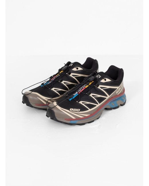 Salomon Xt-6 Sneakers Black, Falcon & Cow Hide for Men | Lyst
