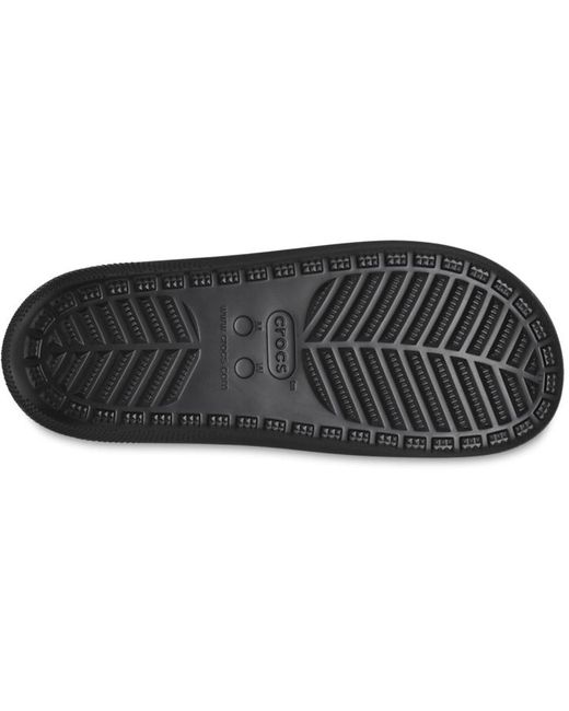 Crocs™ Classic Slide Croslite Sandals in Black | Lyst