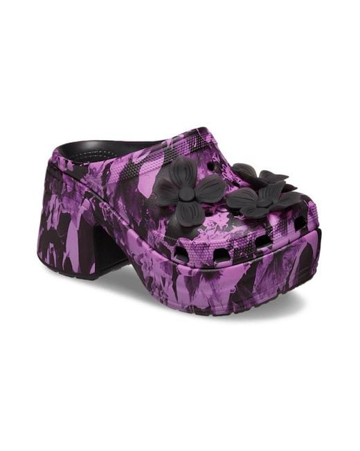 Crocs™ Siren Hyper Floral Clog in Purple | Lyst