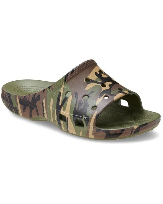 Crocs™ Camouflage Saturday Slide in Black for Men | Lyst UK