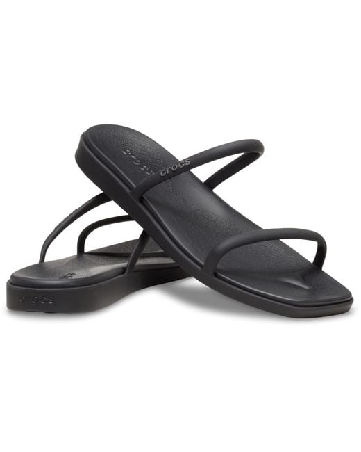 Crocs™ Miami Two Strap Sandal in Black | Lyst