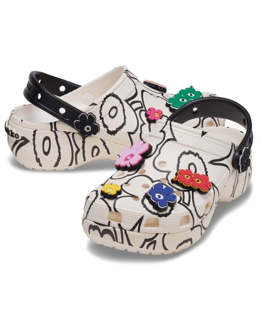 Crocs™ Marimekko Classic Platform Clog in Black | Lyst