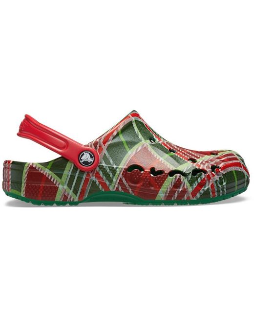 Crocs™ Baya Holiday Plaid Clog; Kelly in Black | Lyst