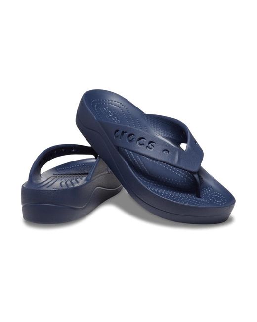 Crocs™ Baya Platform Flip in Blue | Lyst